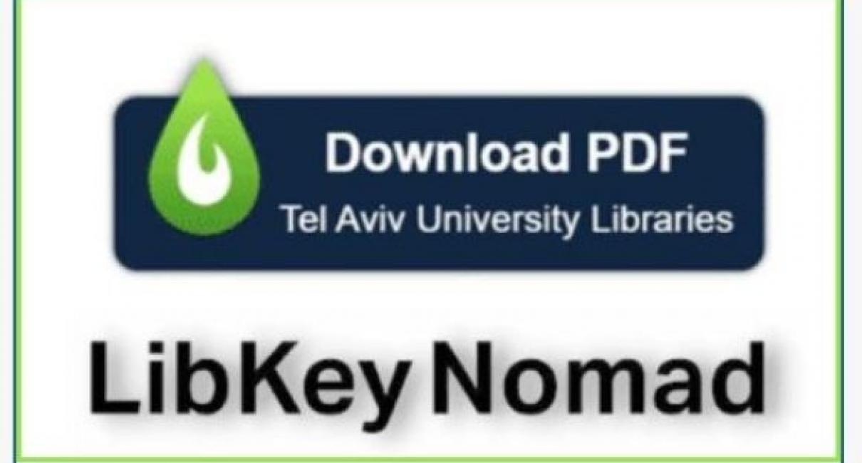 LibKey Nomad Add-on | Libraries of Tel Aviv University | Tel Aviv ... LibKey Nomad Add-on | Libraries of Tel Aviv University | Tel Aviv ...